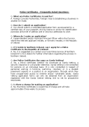Police Certificates - Garda