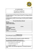 Gaming & Lotteries Act - Application Forms for Gaming Permits and ...
